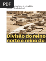 Divisão do Reino de Israel: Norte e Sul | PDF | Reino de Judá | Israel ...