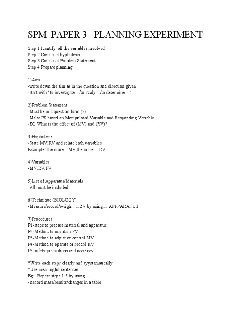 SPM Paper 3 | PDF