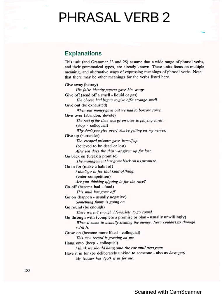 Phrasal Verbs 2 | PDF