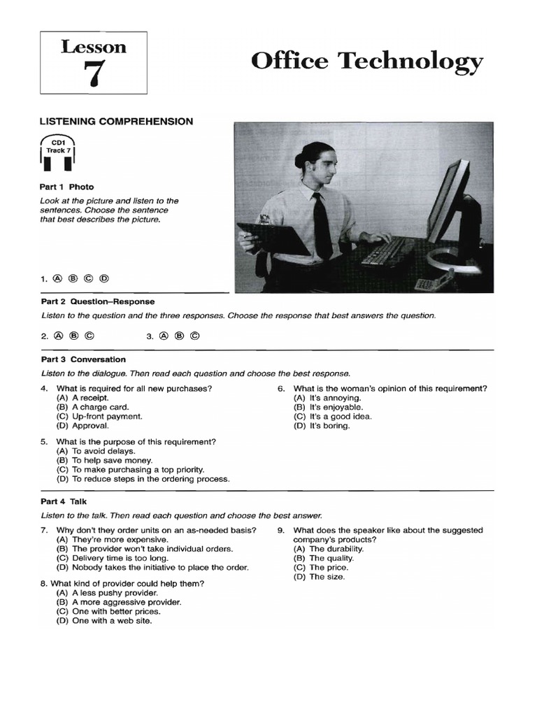 Lesson 7 - Office Technology | PDF