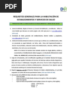 DGHA REQ 001 PDF Requisitos Generales para La Habilitacion de ...