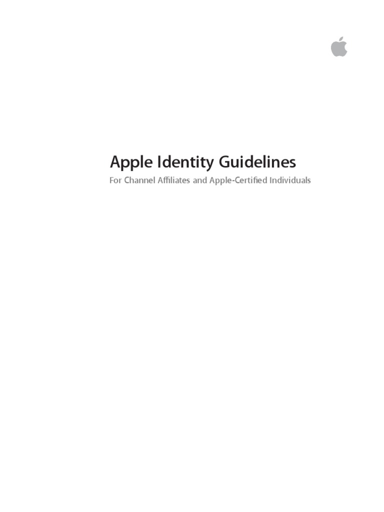 Logo Guidelines | PDF | Apple Inc. | Page Layout