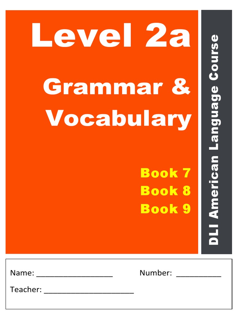 Grammar & Vocabulary: Level 2a | PDF