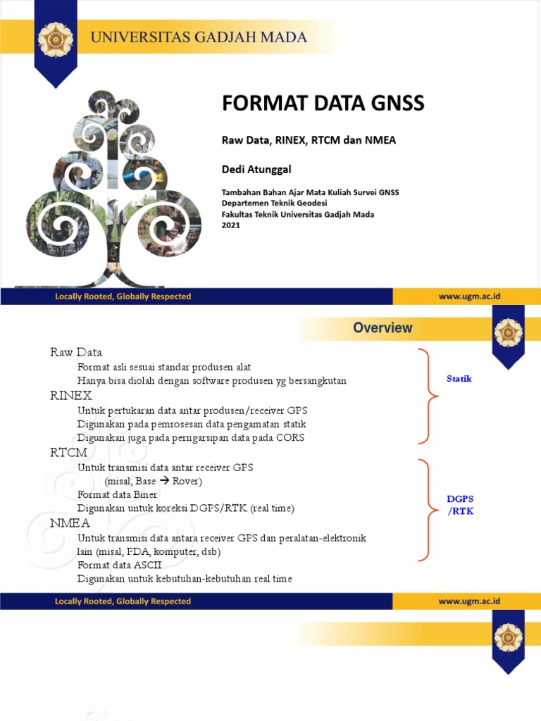 Format Data Gnss (Raw, Rinex, RTCM, Nmea) | PDF
