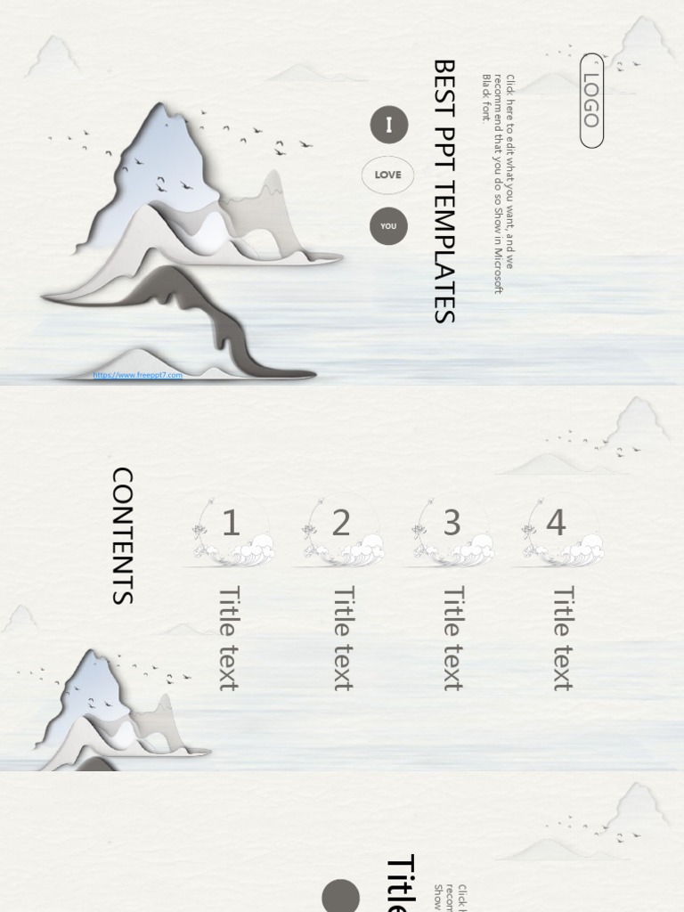 New Chinese Style PowerPoint Templates | PDF | Graphic Design ...