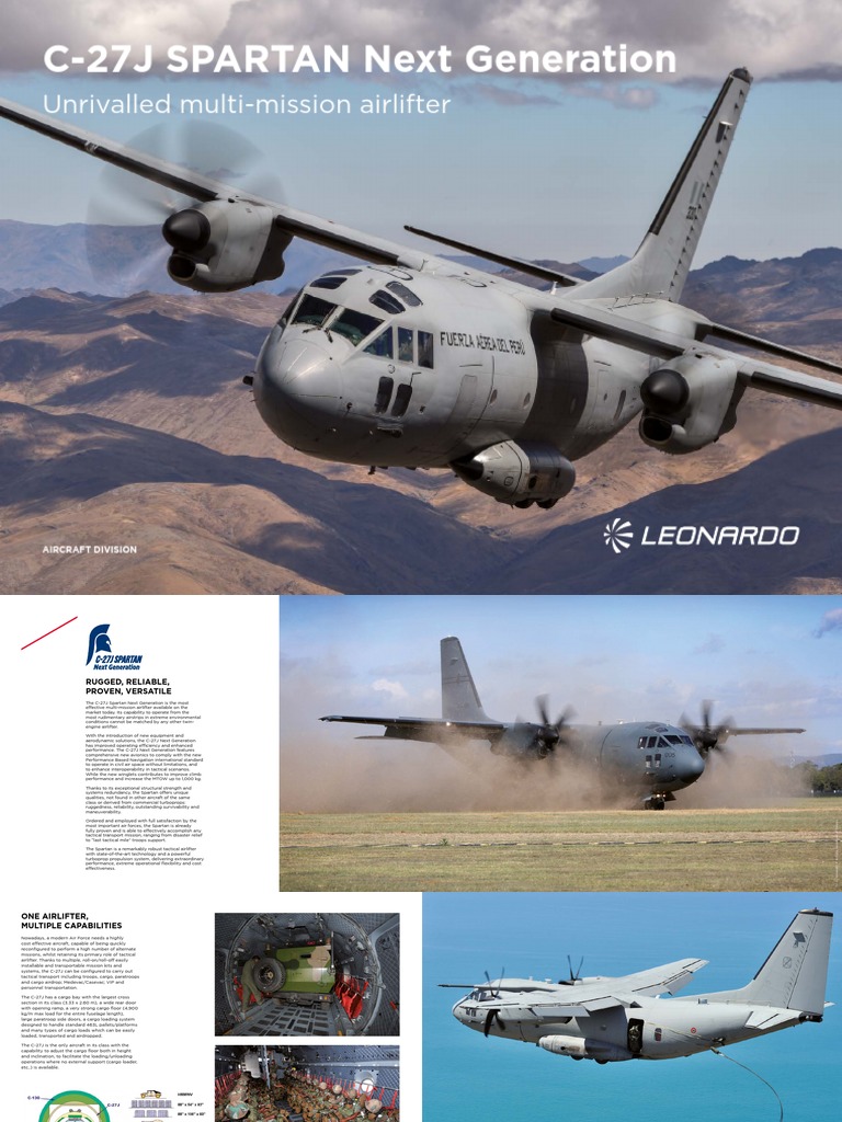 C-27J Next Gen - Brochure - ENG | Download Free PDF | Boeing Ch 47 ...