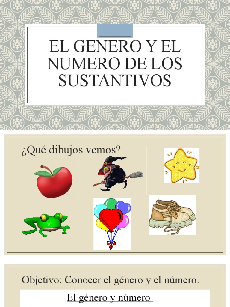 Género y Número de Sustantivos | PDF | Artes del Lenguaje y Comunicación
