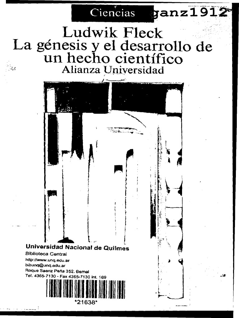FLECK, LUDWIK - La Génesis y El Desarrollo de Un Hecho Científico (OCR ...