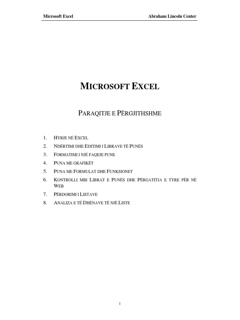 Excel | PDF
