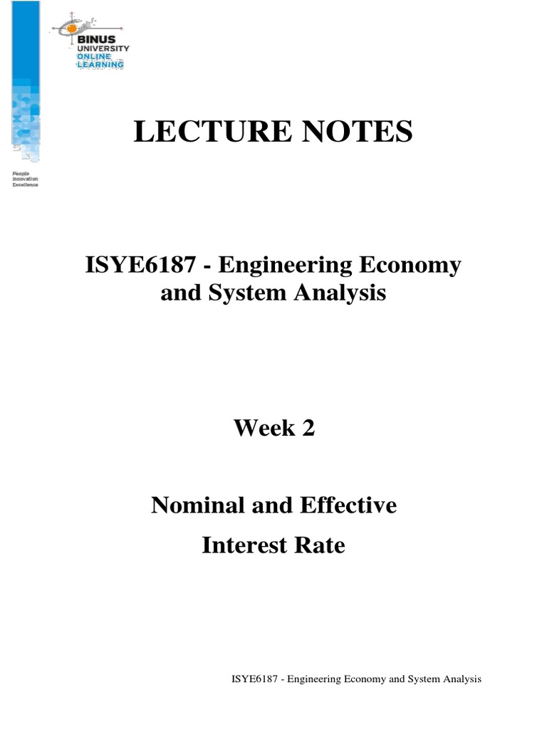 LN02 - Nominal and Effective Interest Rate | PDF | Pengelolaan Keuangan ...