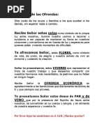 Moniciones Primera Comunión | PDF