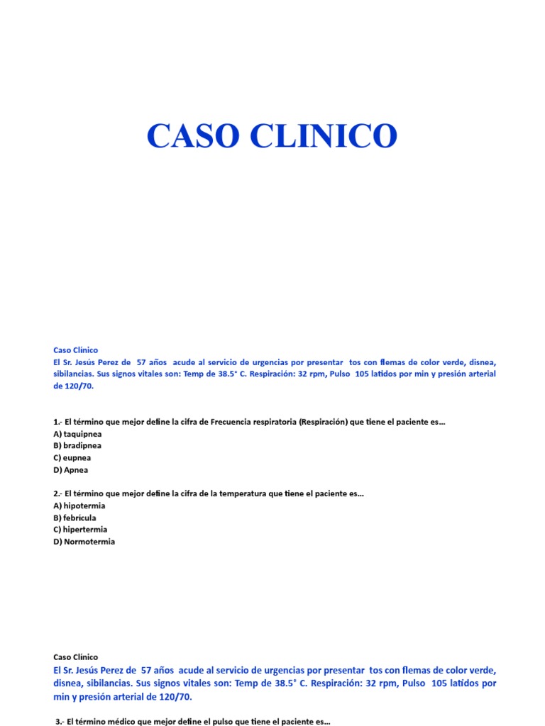 Ejemplo de Caso Clinico | PDF