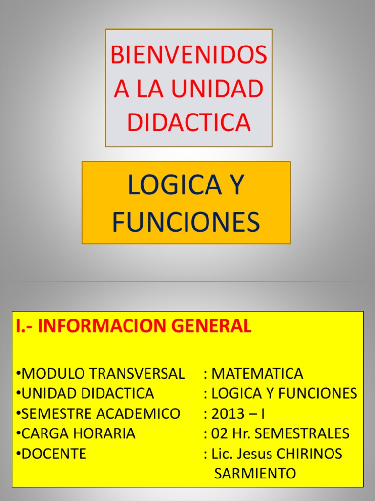 Logica y Funciones | PDF | Proposición | Lógica