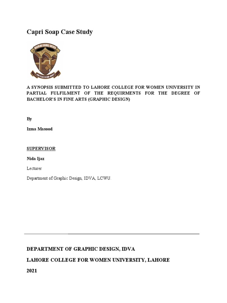 Capri Soap Case Study | PDF | Sales | Brand