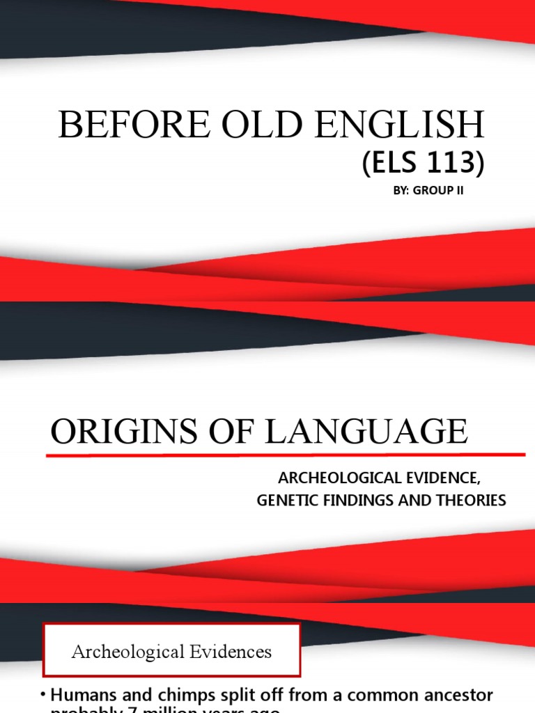 Els 113 b4 Old English | PDF | Writing | Origin Of Language