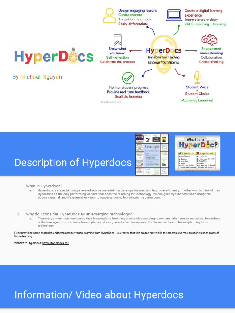 Hyperdocs | PDF | Lesson Plan | Educational Technology