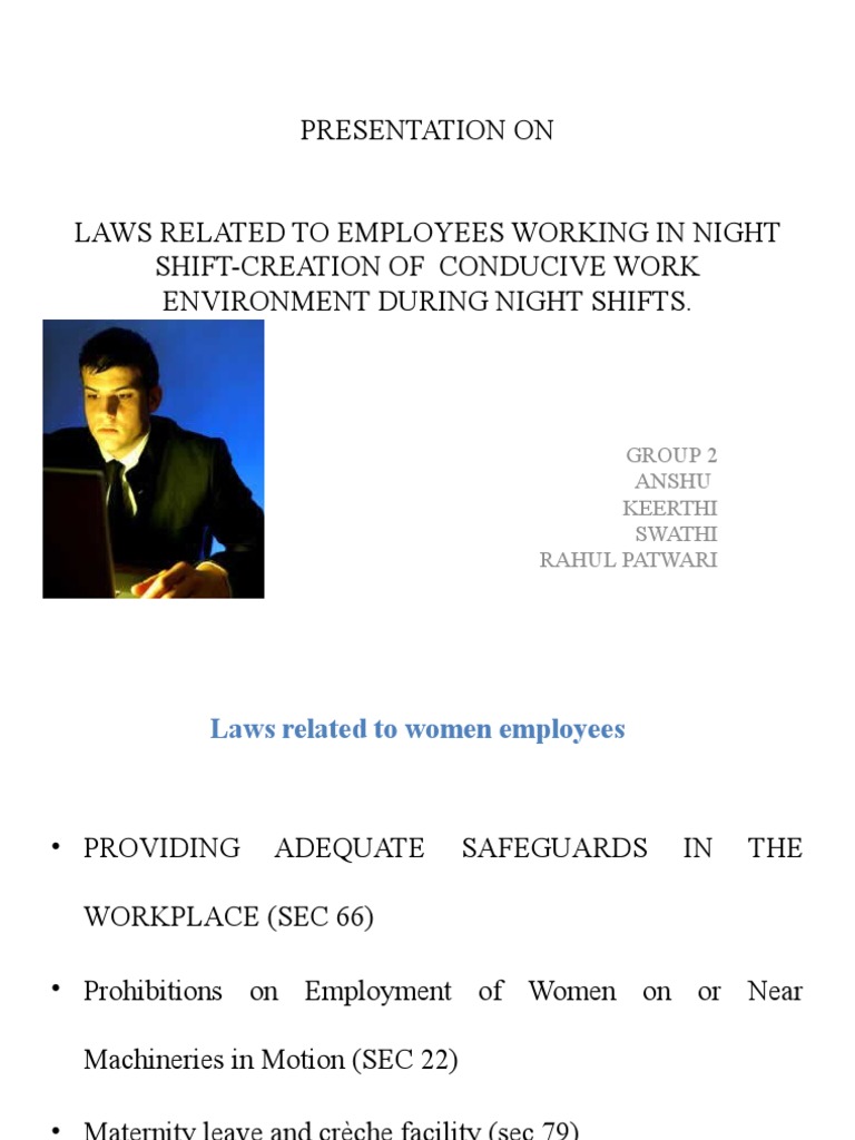 Night Shift Laws for Female Employees | PDF | Business | Shift Work