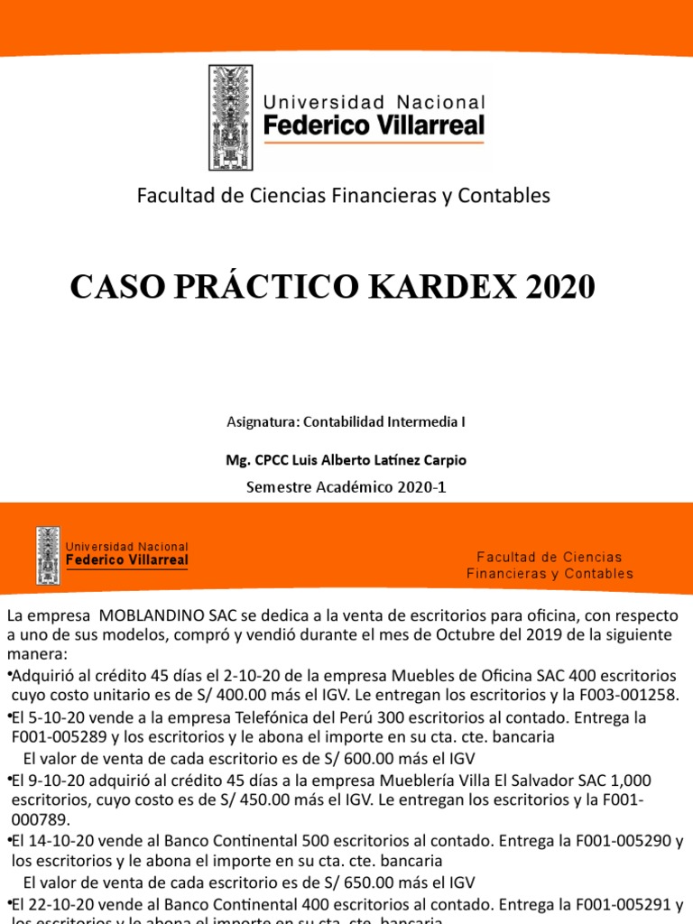 Kardex Caso Practico | PDF | Contabilidad | Business