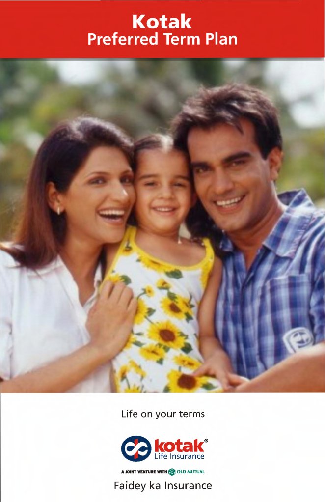 Kotak Preferred Term Plan Overview | PDF | Life Insurance | Insurance