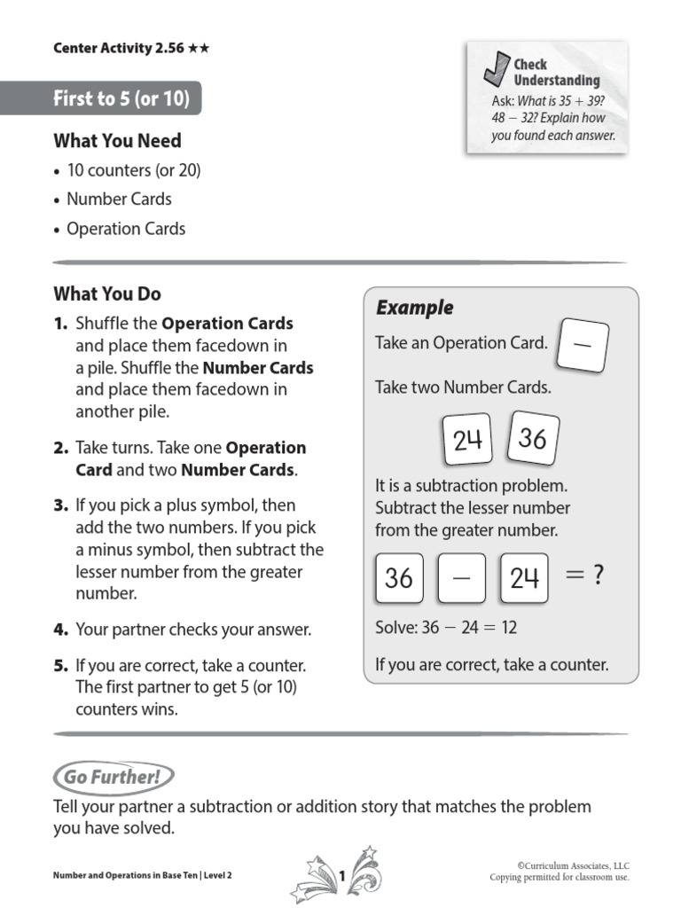 I-Ready At-Home Math G2 C2 Activities | PDF | Mathematics