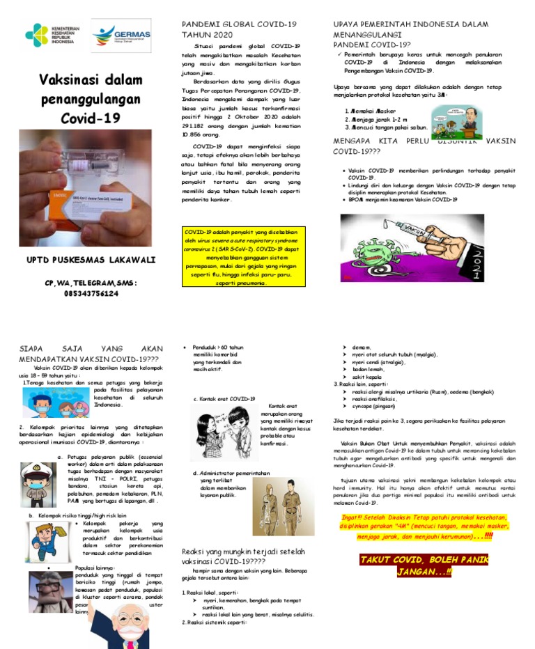 Leaflet Vaksin Covid Pdf
