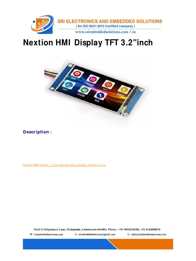 Nextion Hmi Display | PDF | Graphical User Interfaces | User Interface