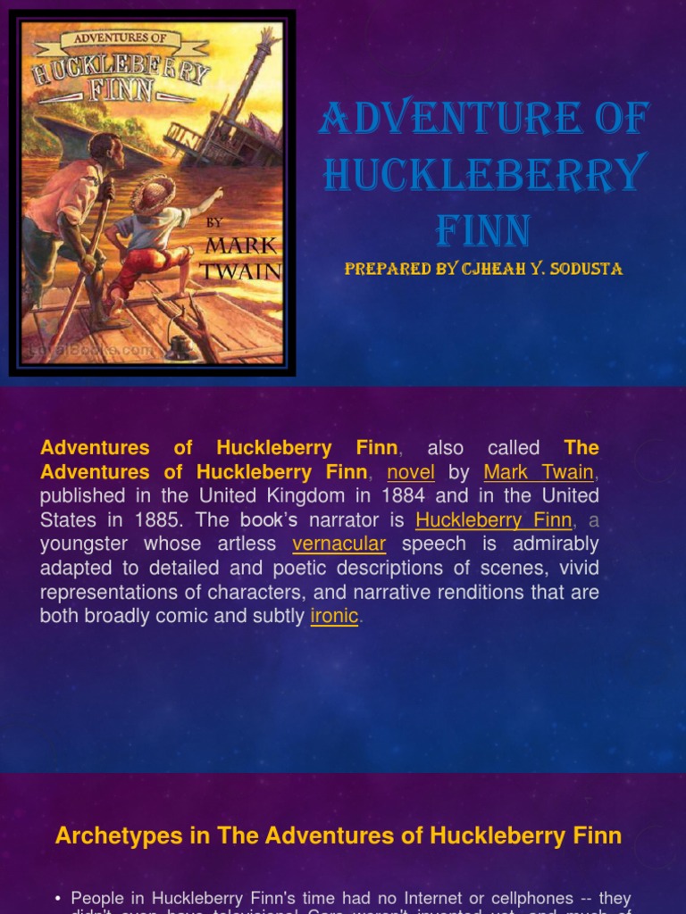 Adventure of Huckleberry Finn | PDF | Huckleberry Finn | Adventures Of ...