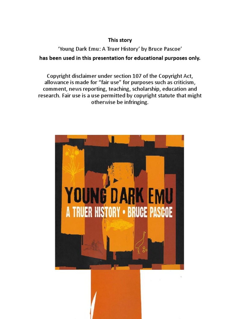 Young Dark Emu Full Text | PDF