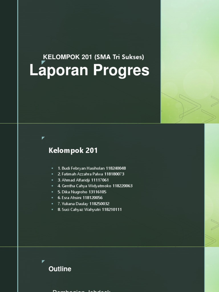 Laporan Progres - Kelompok 201 | PDF