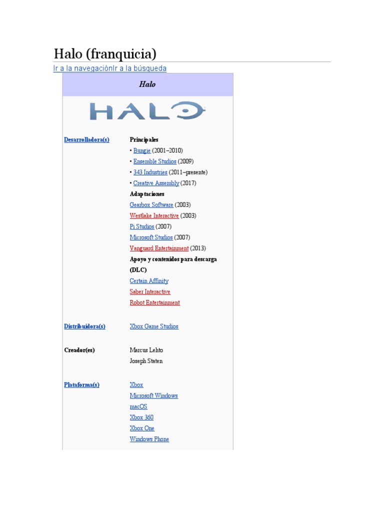 Halo | PDF | Videojuegos