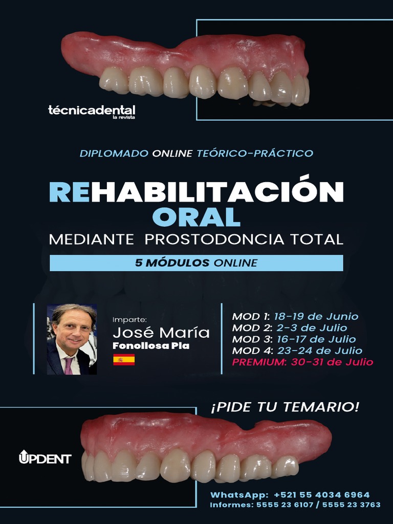 Rehabilitación Oral: Prostodoncia Total Online | PDF