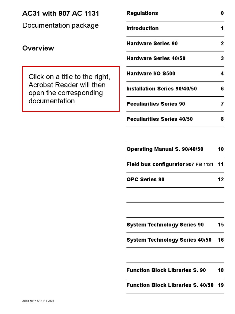 AC31 With AC1131 Part 00 - Overview | PDF