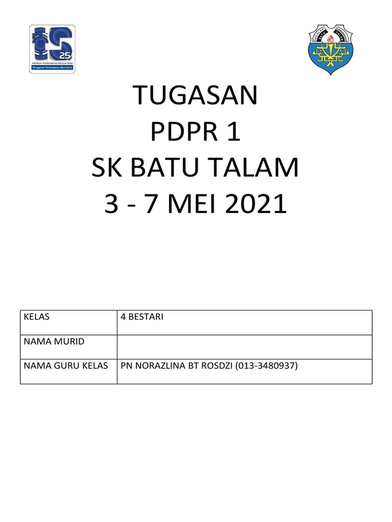 Tugasan PDPR 1 | PDF