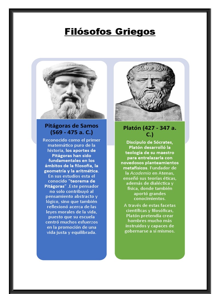 Aportaciones de Filósofos Griegos | PDF | Filosofía