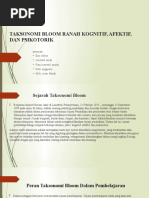 Struktur Taksonomi Bloom Afektif dan Psikomotorik | PDF