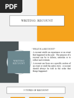Recount Text Structure Explained | PDF | Verb | Languages