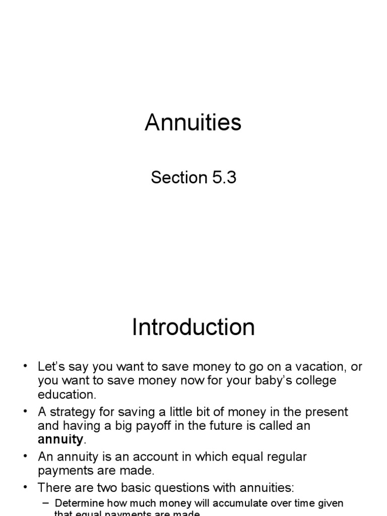 Annuities Dalesandro | PDF | Interest | Mathematics