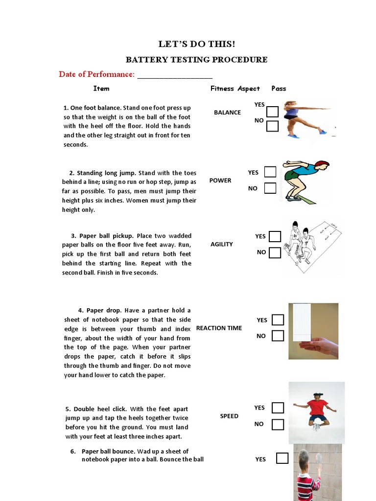 Battery Testing Procedure | PDF | Foot | Hand