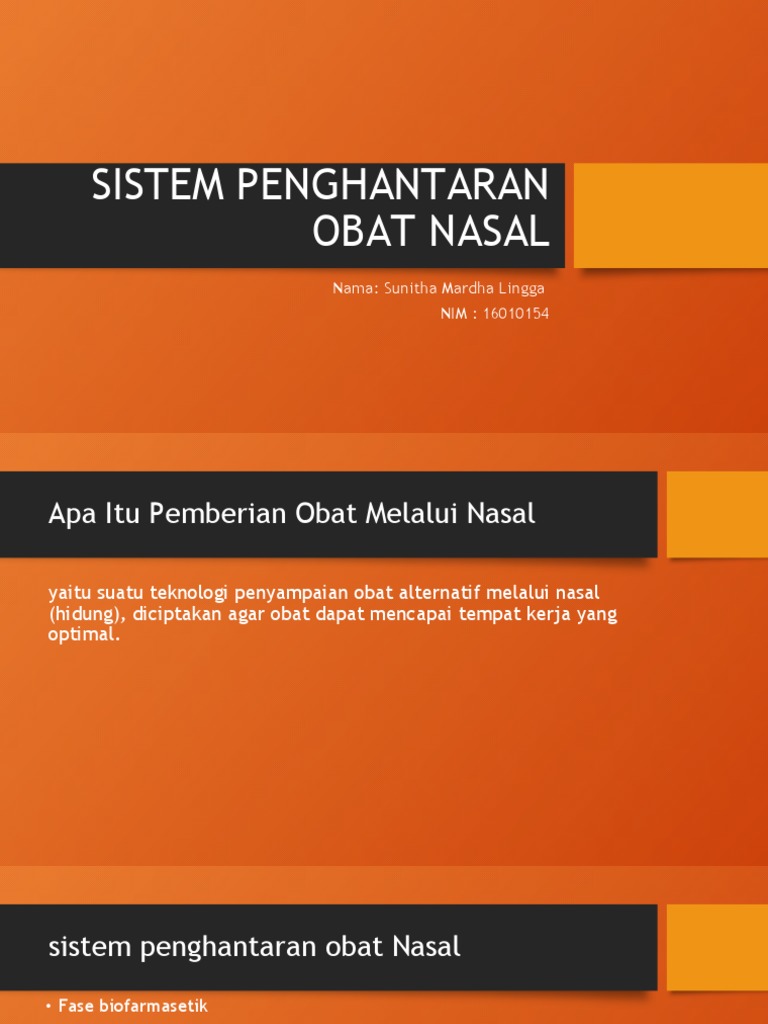 SPO Obat Nasal Sunitha | PDF