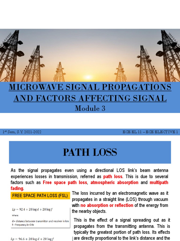 Microwave Losses | PDF | Radio Propagation | Antenna (Radio)