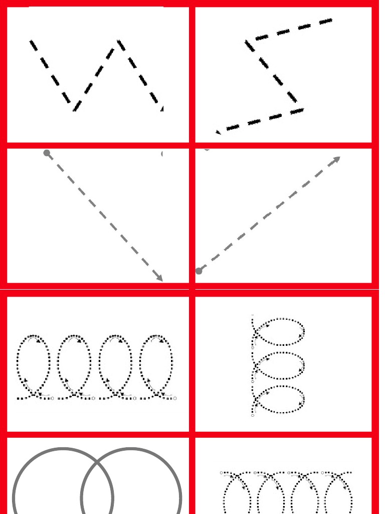 220 Tarjetas de Grafomotricidad | PDF