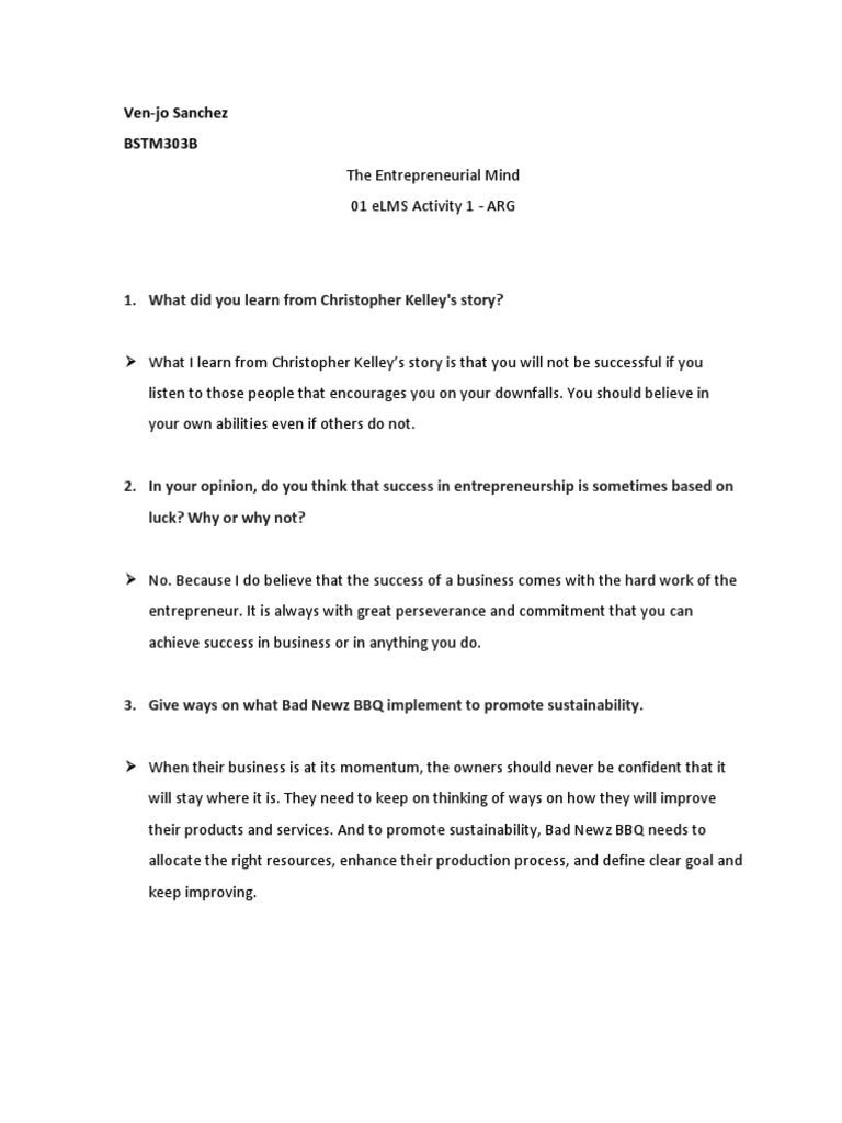 01 eLMS Activity 1 - ARG | PDF