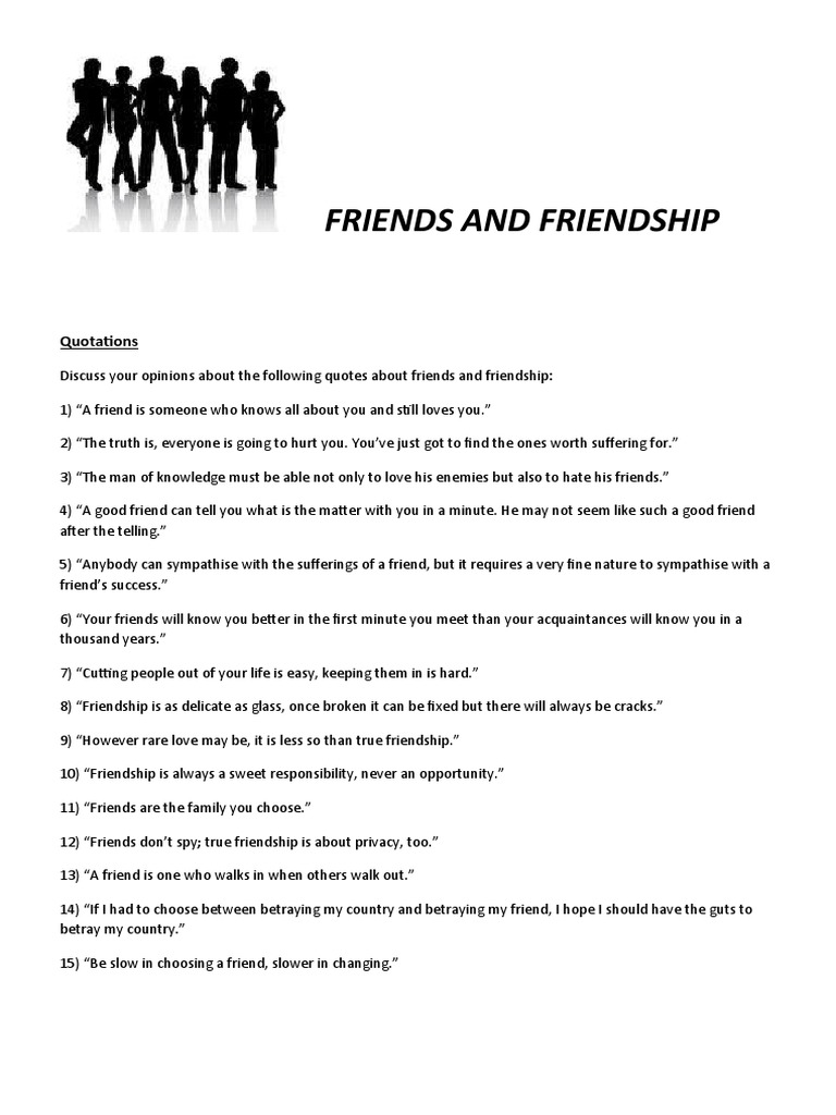 Engaging Topics on Friendship | PDF