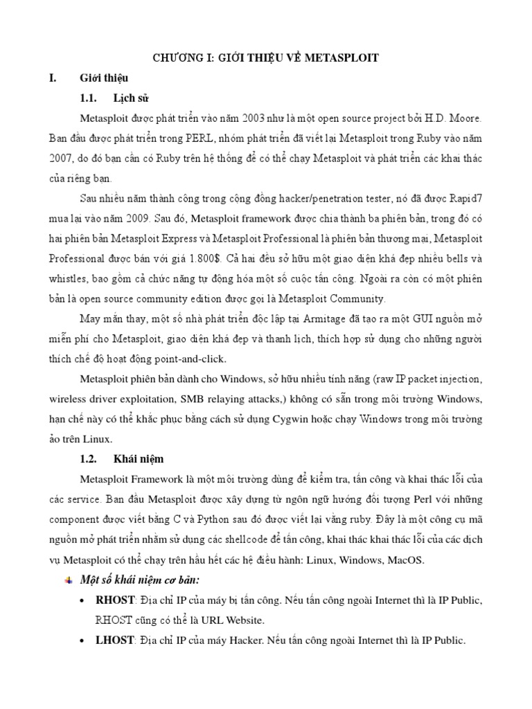 Metasploit Framework | PDF