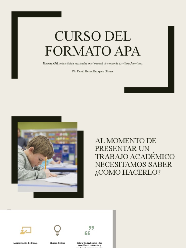 Curso de Normas APA: Sexta Edición | PDF | Estilo apa | Citación