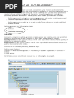 Creating Outline Agreements in SAP | PDF | Software | Computing