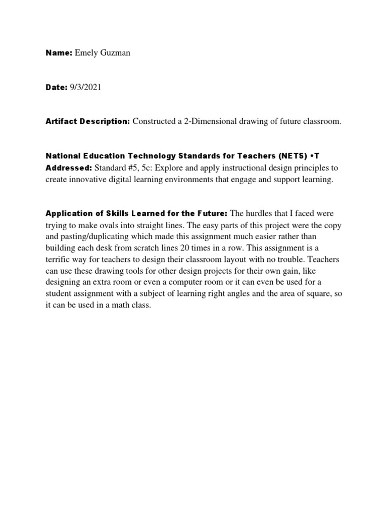 Your Classroom Reflection | PDF