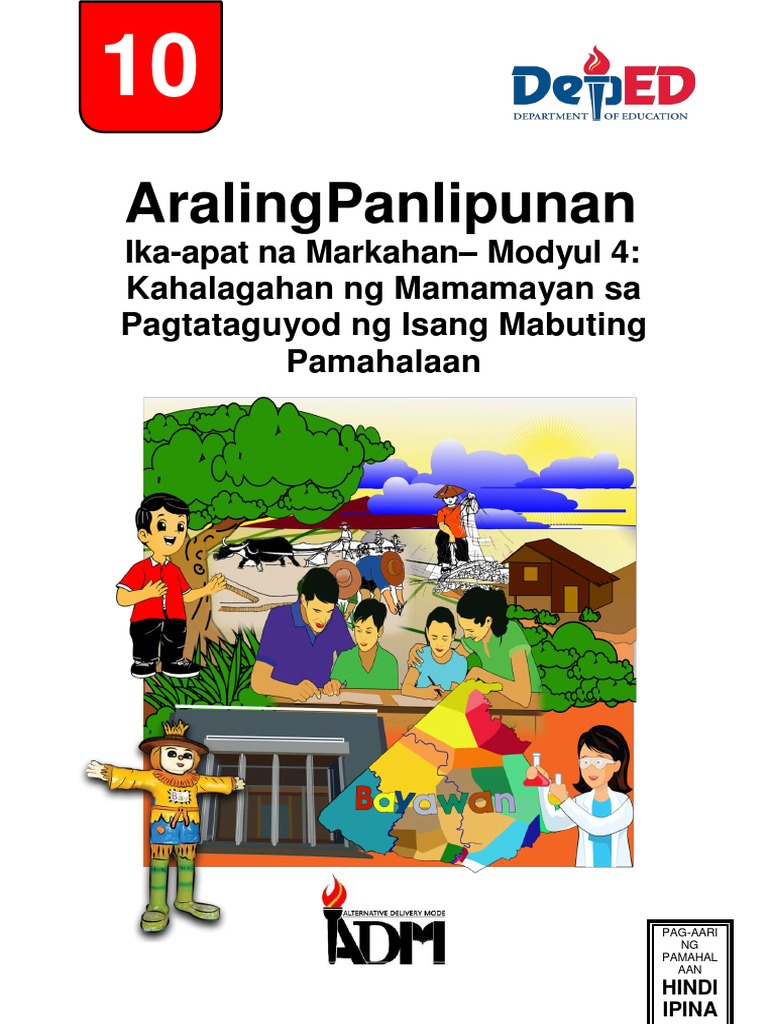 AP10 Q4 M4 Kahalagahan NG Mamamayan Sa Pagtataguyod NG Isang Mabuting Pamahalaan Week 7 8 | PDF