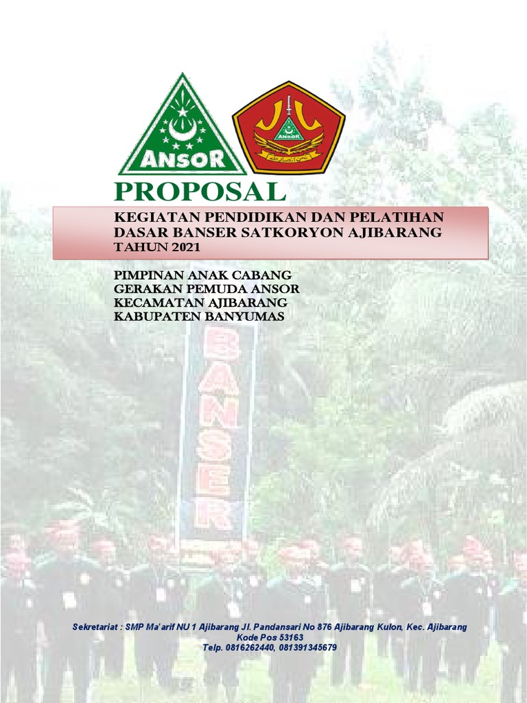 Proposal Diklatsar Banser 2021 | PDF | Pengembangan Diri | Kesehatan ...