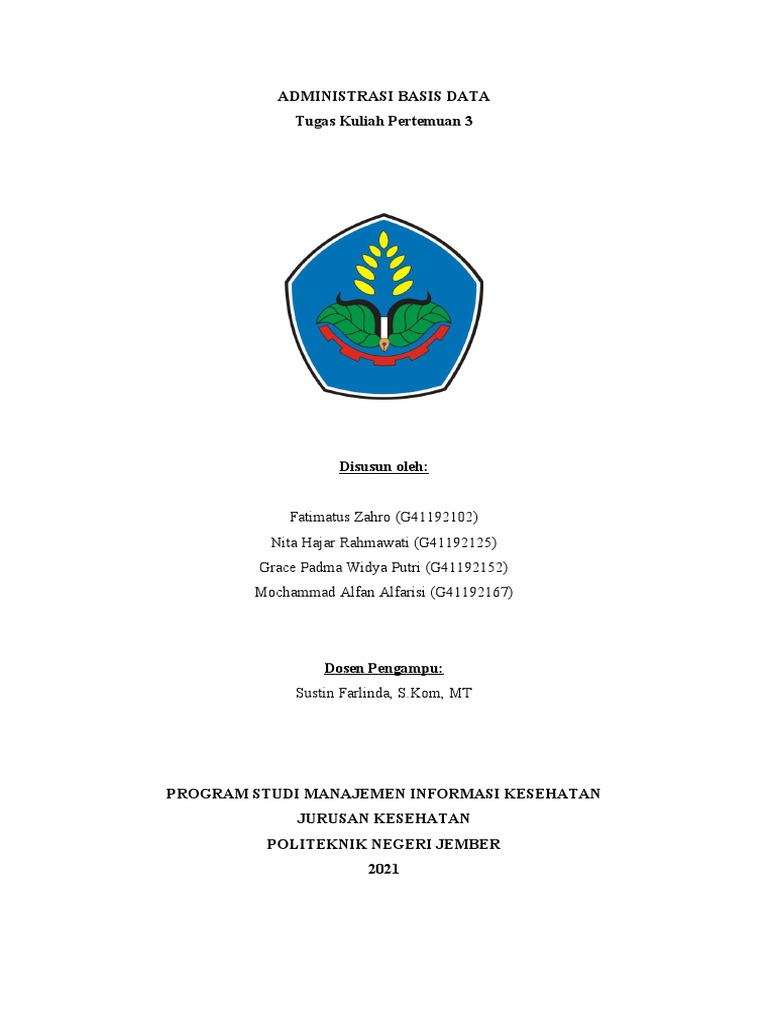 Dasar-Dasar Administrasi Basis Data | PDF